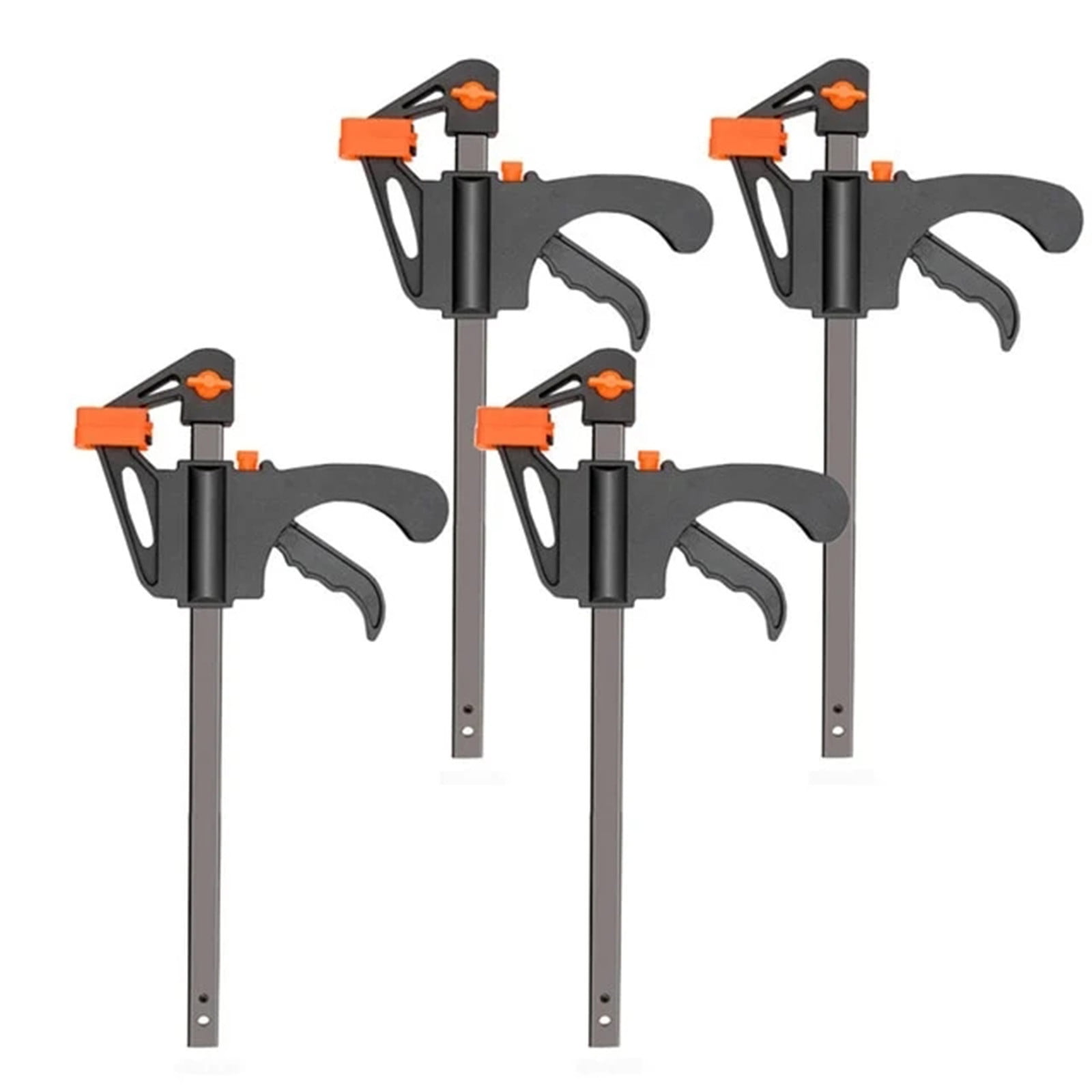 Noarlalf Fixing Clip 4 Inch Wood Working Bar F Clamp Clamps Grip ...