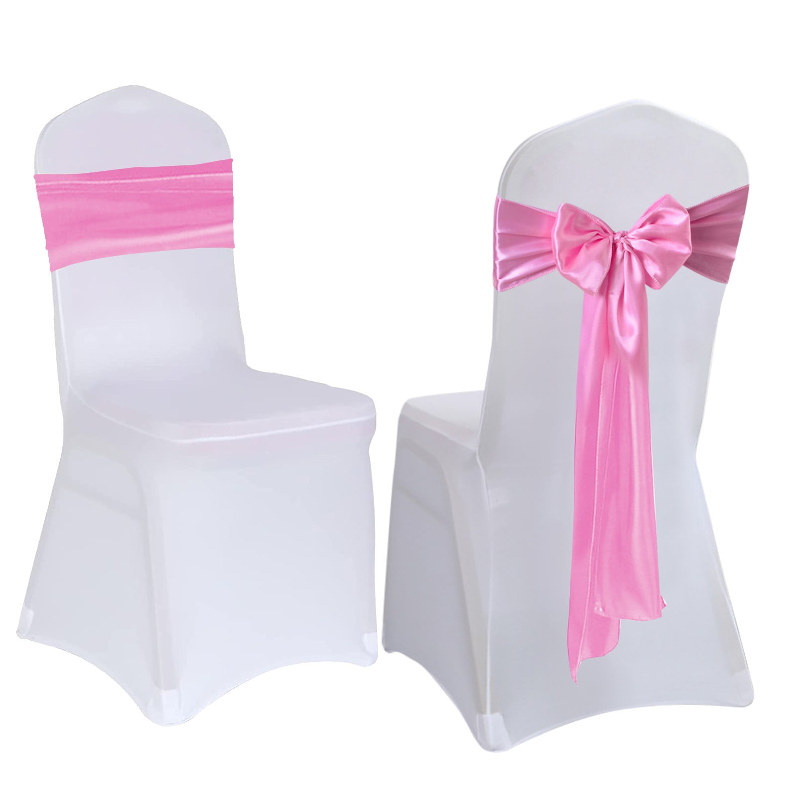 Noarlalf Home Decor Chair Ribbon Bow Strap Wedding Banquet Party Event ...