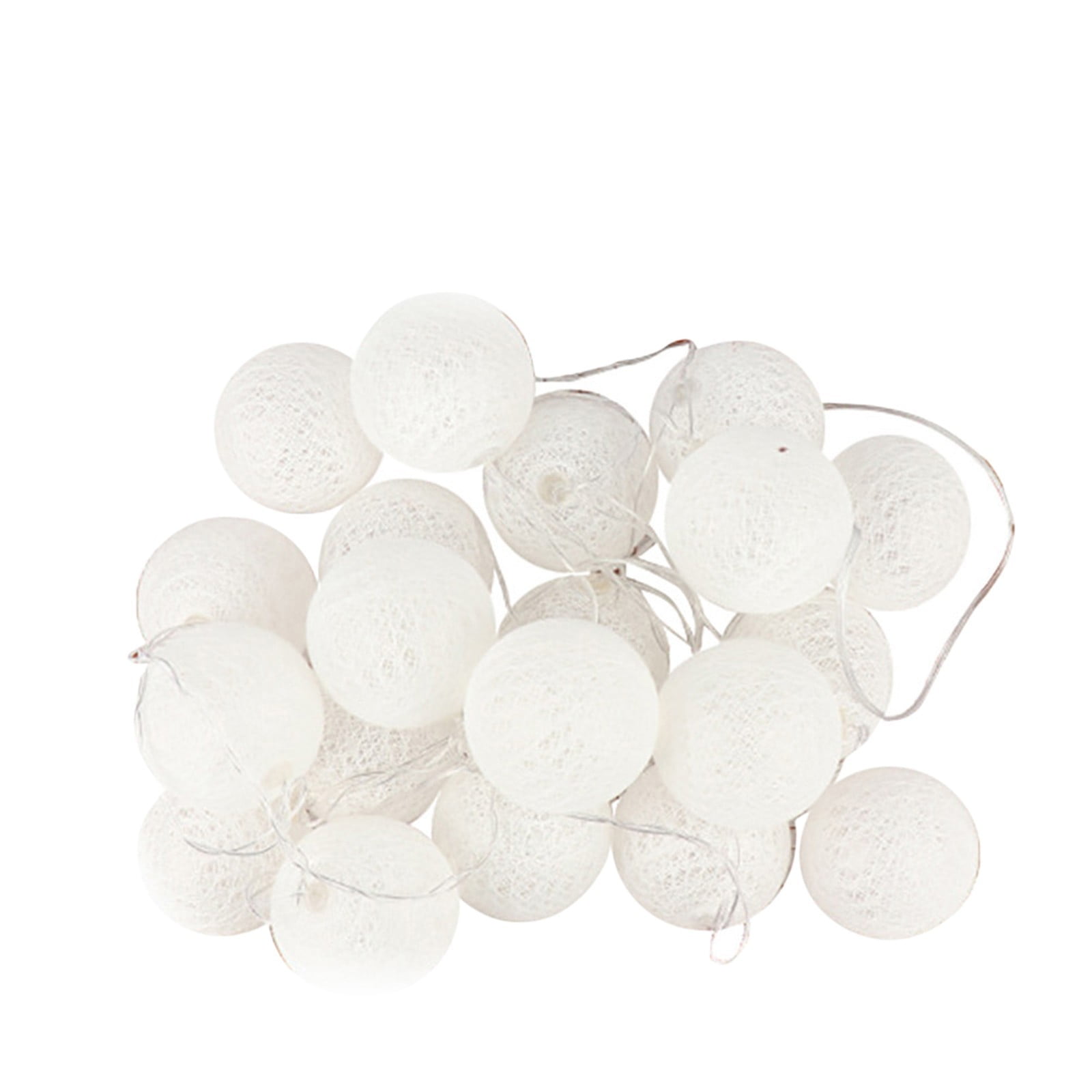 Noarlalf Outdoor String Lights 3Meters 20 Cotton Ball String Lights F ...