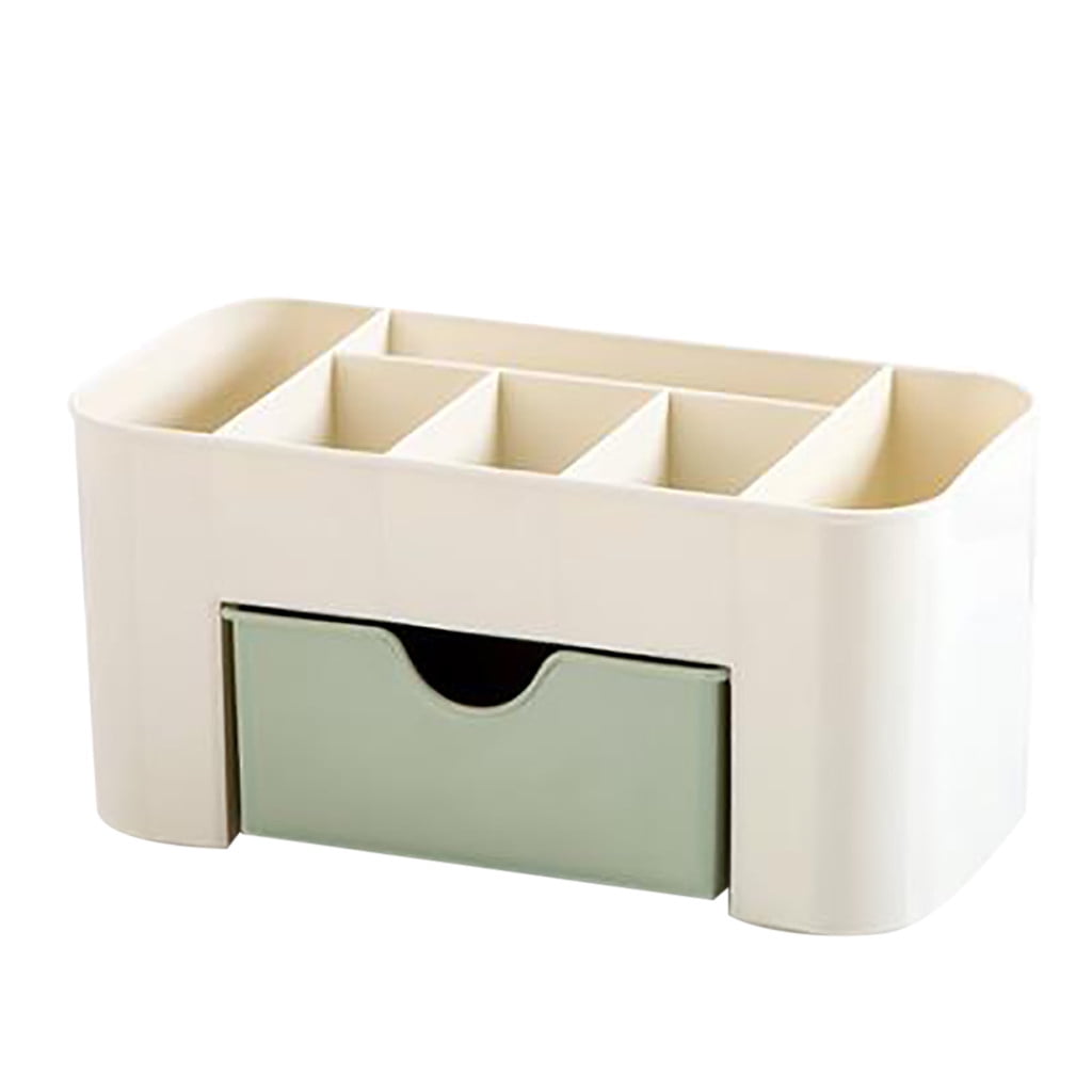Noarlalf Storage Bins Desktop Cosmetic Box with Small Drawer ...
