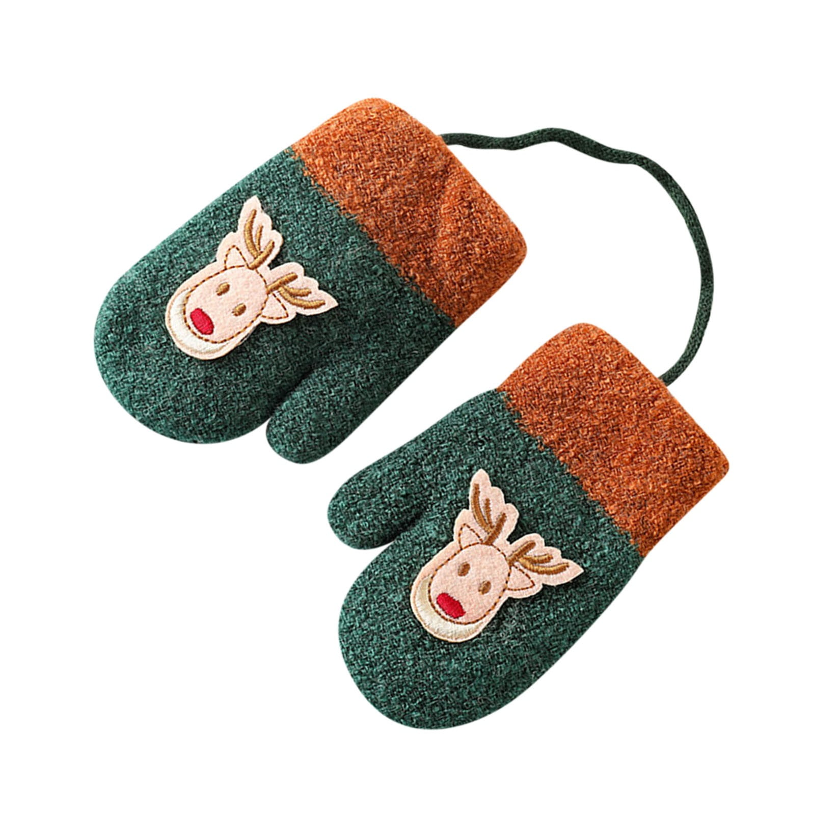 Noarlalf Winter Glovesadorable Christmas Cartoon Velvet Gloves for Kids ...