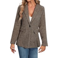 Aulin Collection Women's Casual Work Solid Color Knit Blazer - Walmart.com
