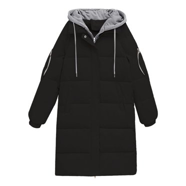 Michael Michael Kors Women's Black Chevron Faux Fur Hooded Coat, M - Walmart.com