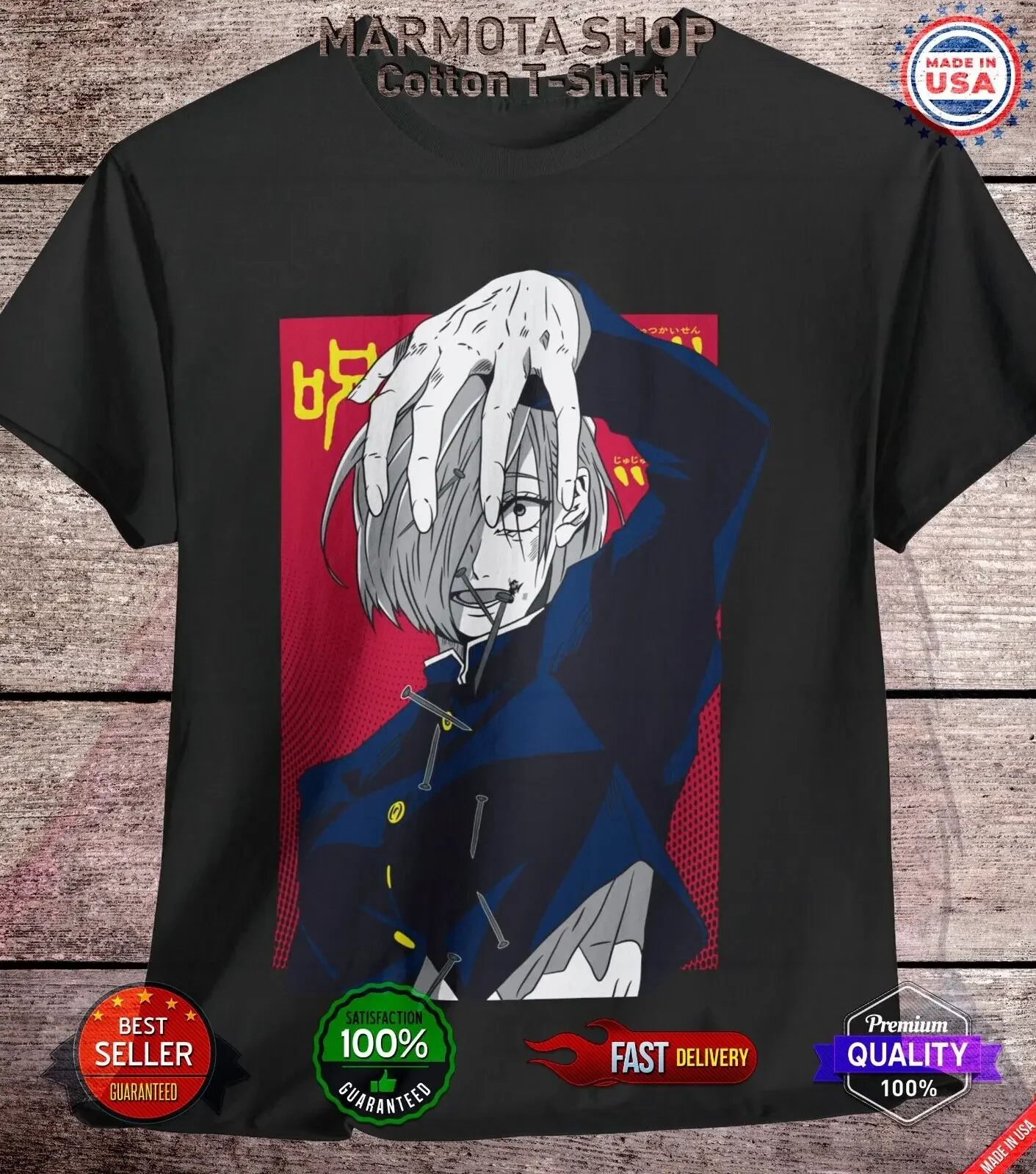 Nobara Kugisaki Jujutsu Kaisen T-Shirt Gojo Satoru Anime Japanese Tee ...