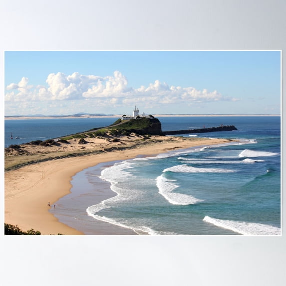 Nobbys Headland - Newcastle, Nsw Poster Wall Art, Modern Wall Decor For ...