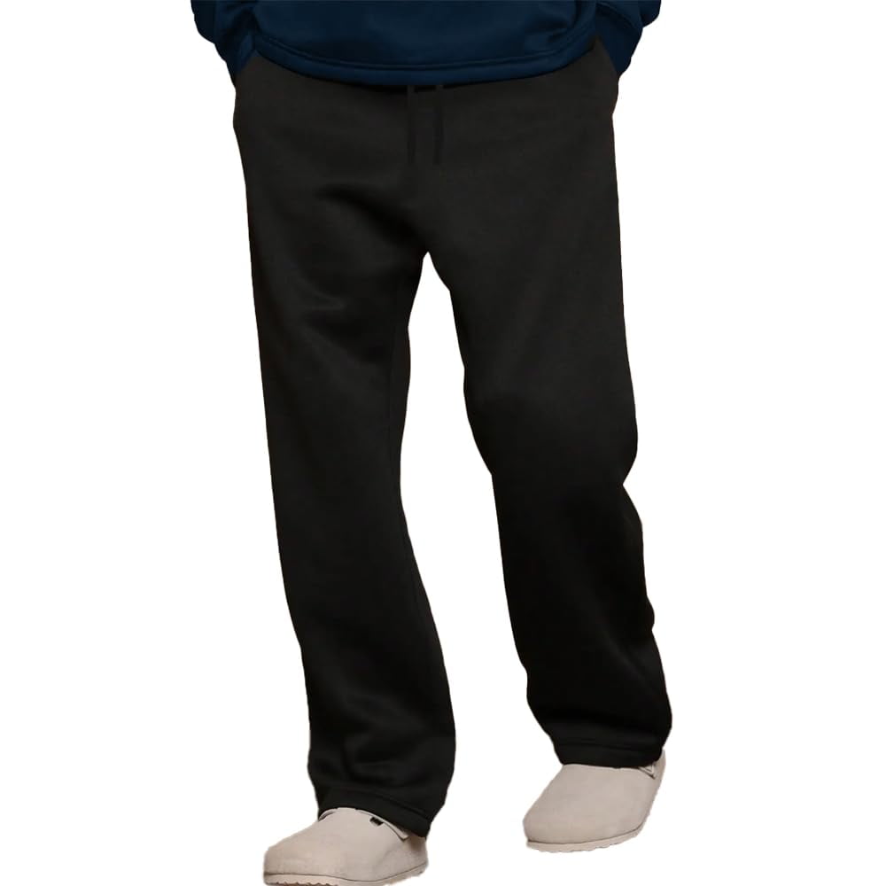 Nobero Men Heavy Duty Winter Joggers(1M-Bwjg-R0174-Bl5_Black_Xl ...