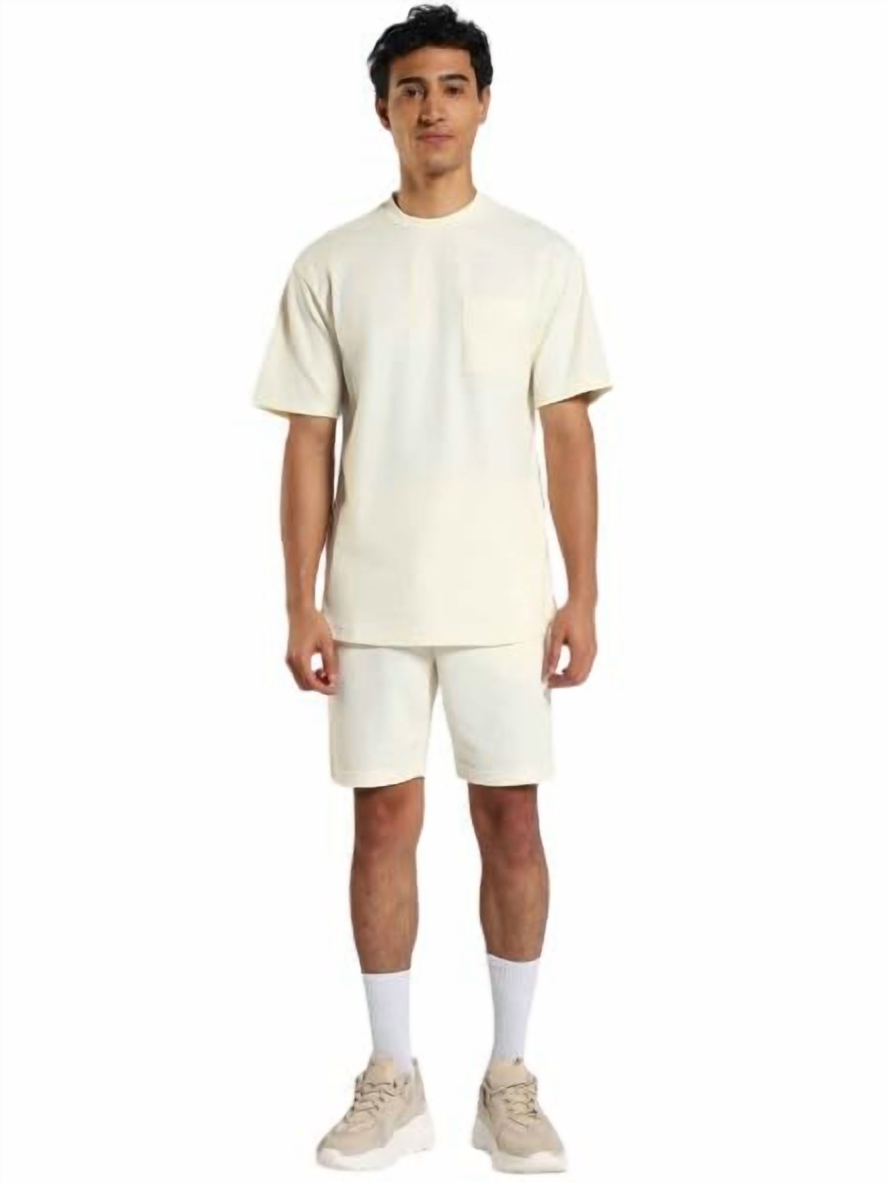 Nobero Men'S Cannoli Oversized Hudson Co-Ord Set - Beige Popcorn ...