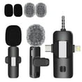 Nobie Wireless Plug-and-Play Mini Lavalier Microphones for iPhone, iPad, Android, Vlog and ...