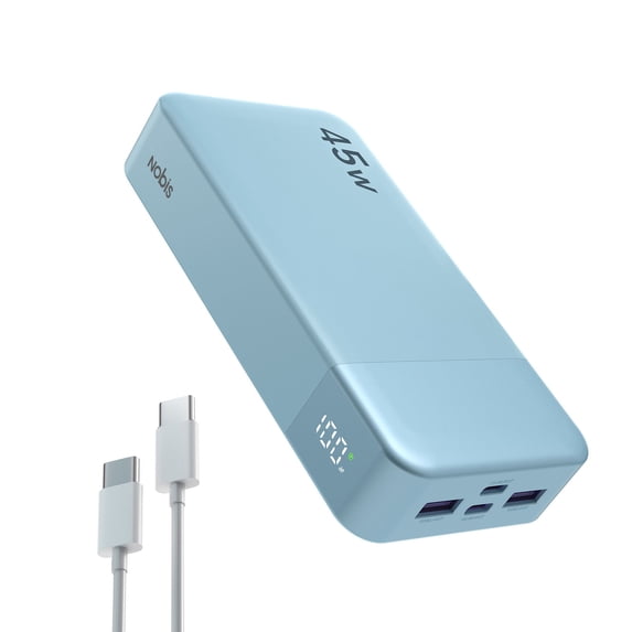 Nobis Power Bank, 45W 20000mAh Portable Charger, USB C Fast Charging, 4 ...
