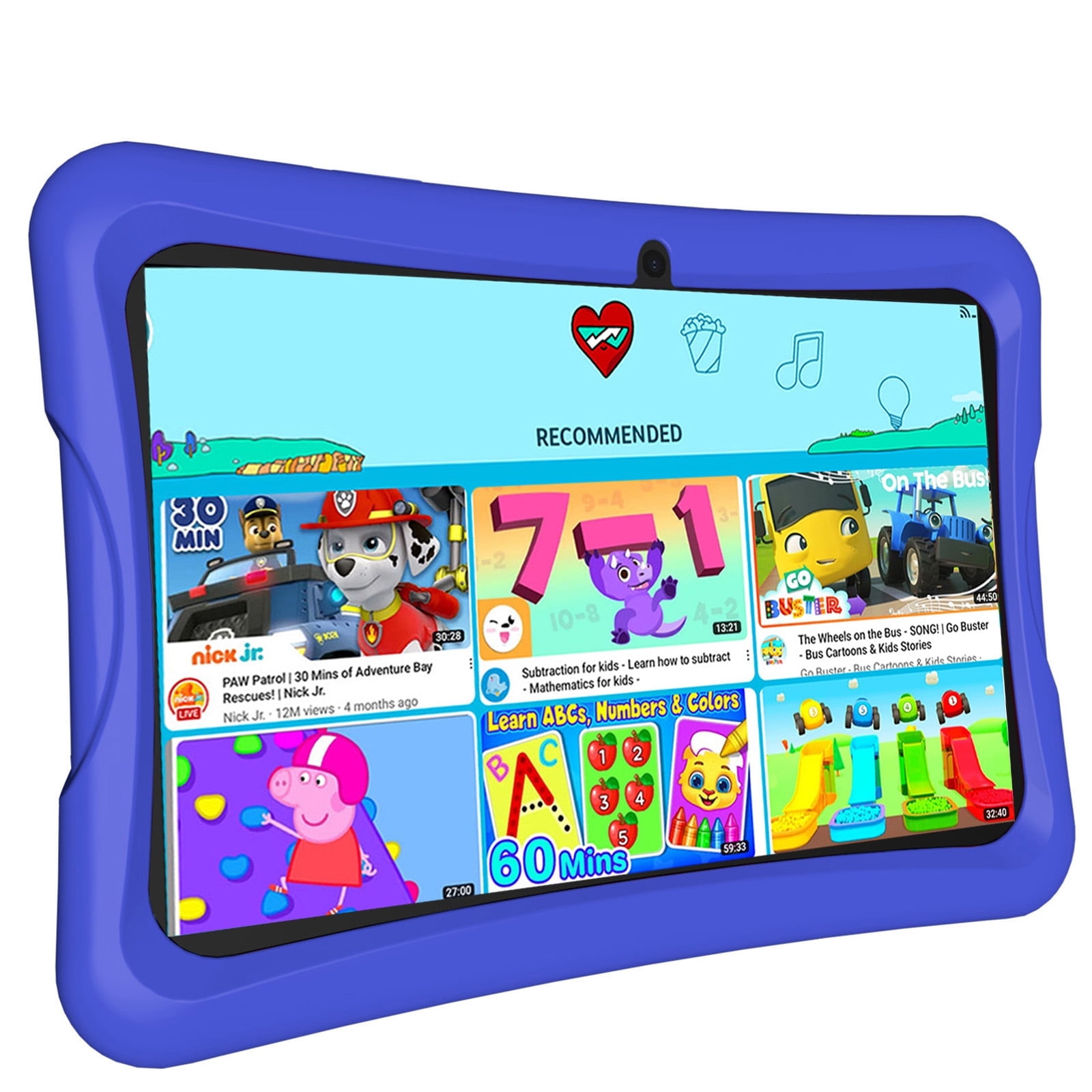 Nobklen Kids Tablet 10 Inch 64GB Android 14 Tablet for Kids Ages 3-12 ...