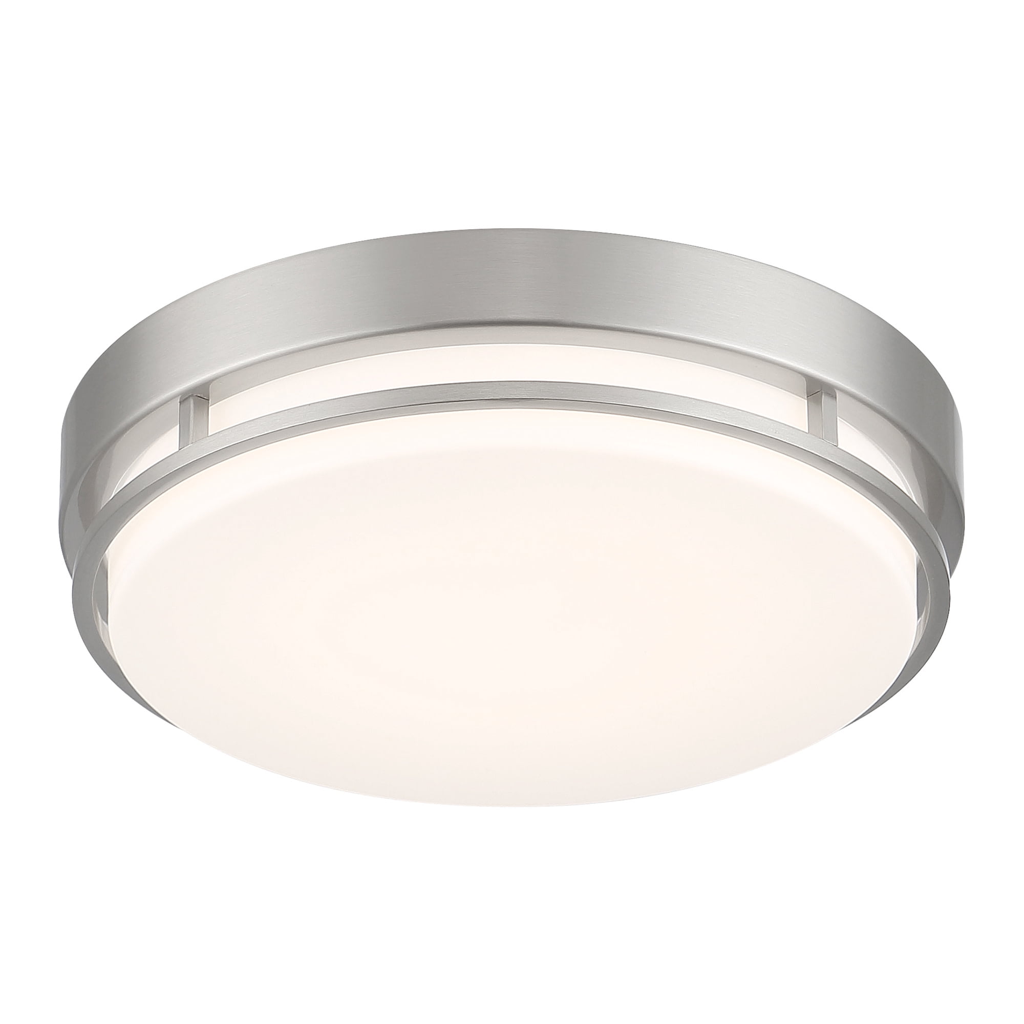 Noble 10 in. Brushed Nickel Integrated Selectable LED White Colors ...