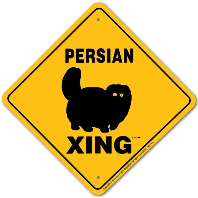 Noble Beasts Graphics 20695 Persian Xing Sign Aluminum 12 in X 12 in 5 ...