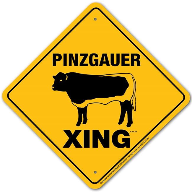 Noble Beasts Graphics 20811 Pinzgauer Xing Sign Aluminum 12 in X 12 in ...