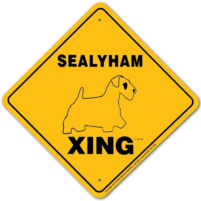 Noble Beasts Graphics 20548 Sealyham Xing Sign Aluminum 12 in X 12 in 8 ...