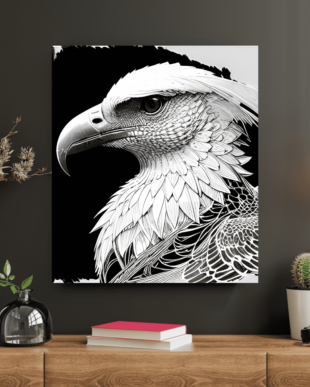 Noble Bird of Prey - Majestic Birds Canvas Wall Art - Walmart.com