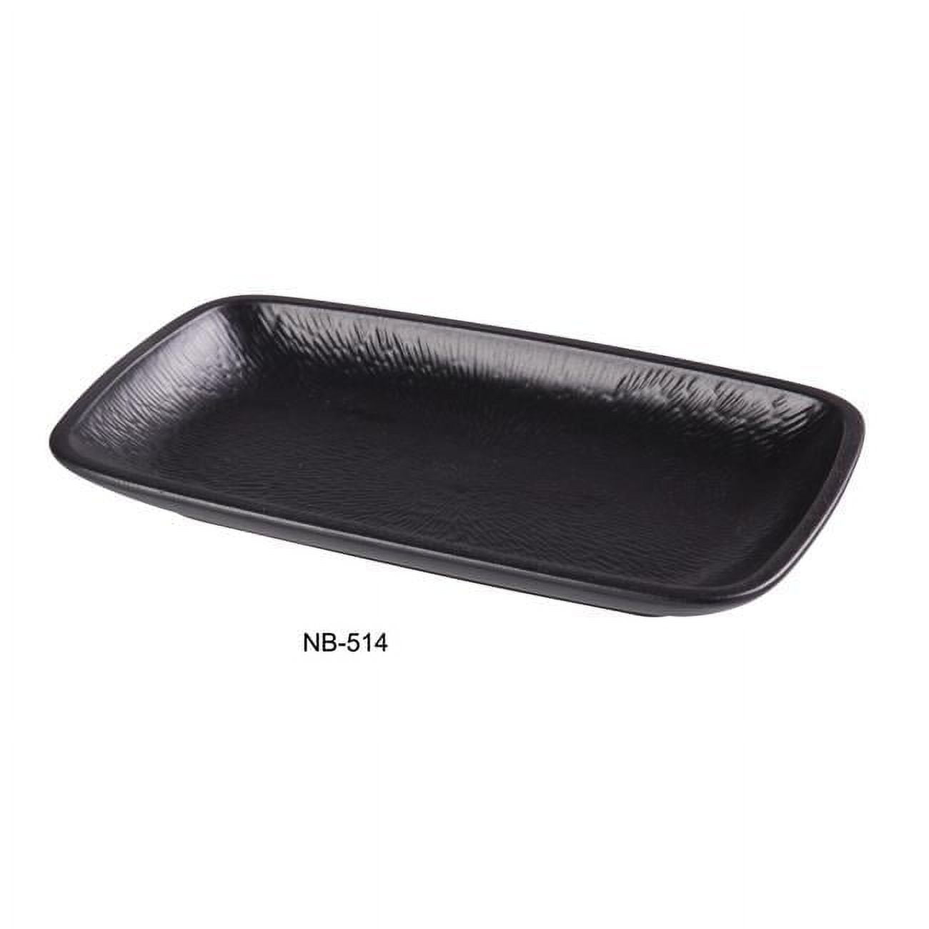 Noble Black Rectangular Display Plate, Black - Pack of 12 - Walmart.com