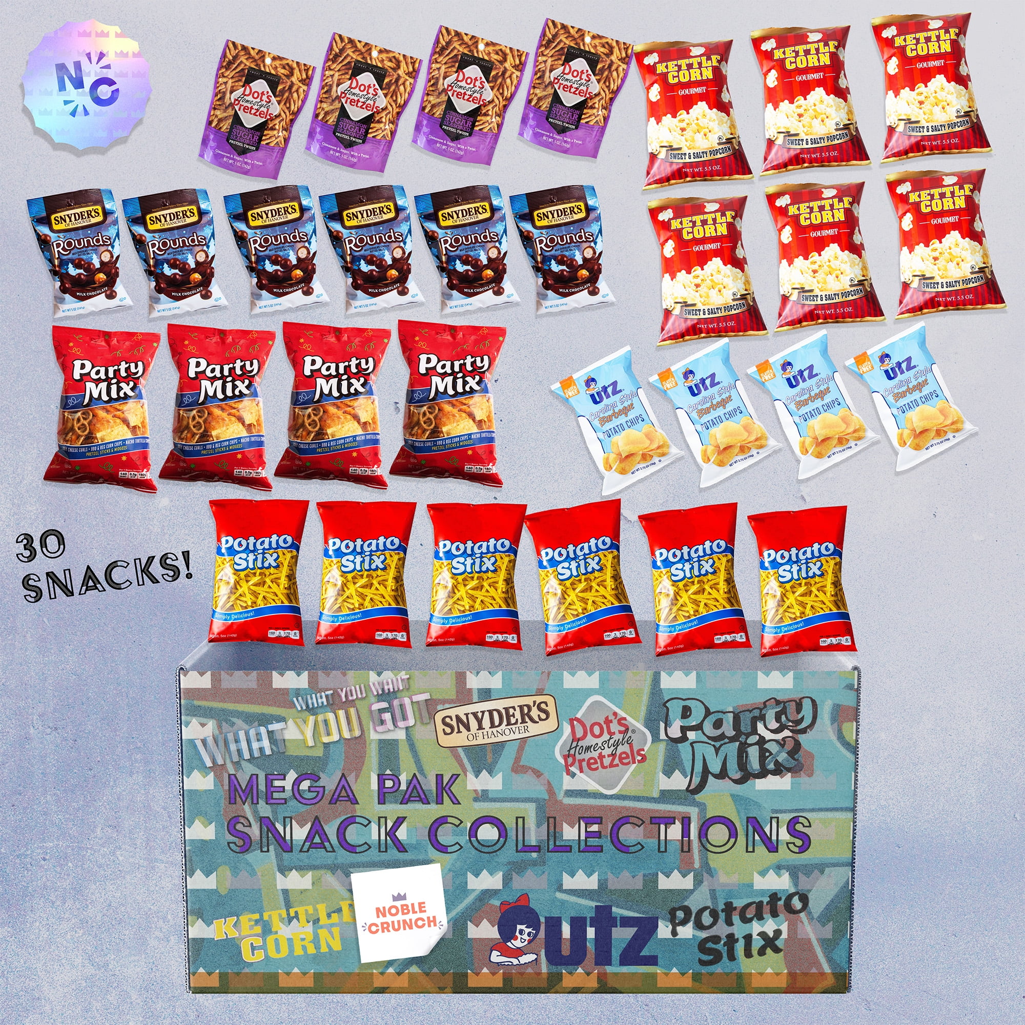 Noble Crunch Gourmet Snack Bundle - Variety Pack - Delicious Care ...