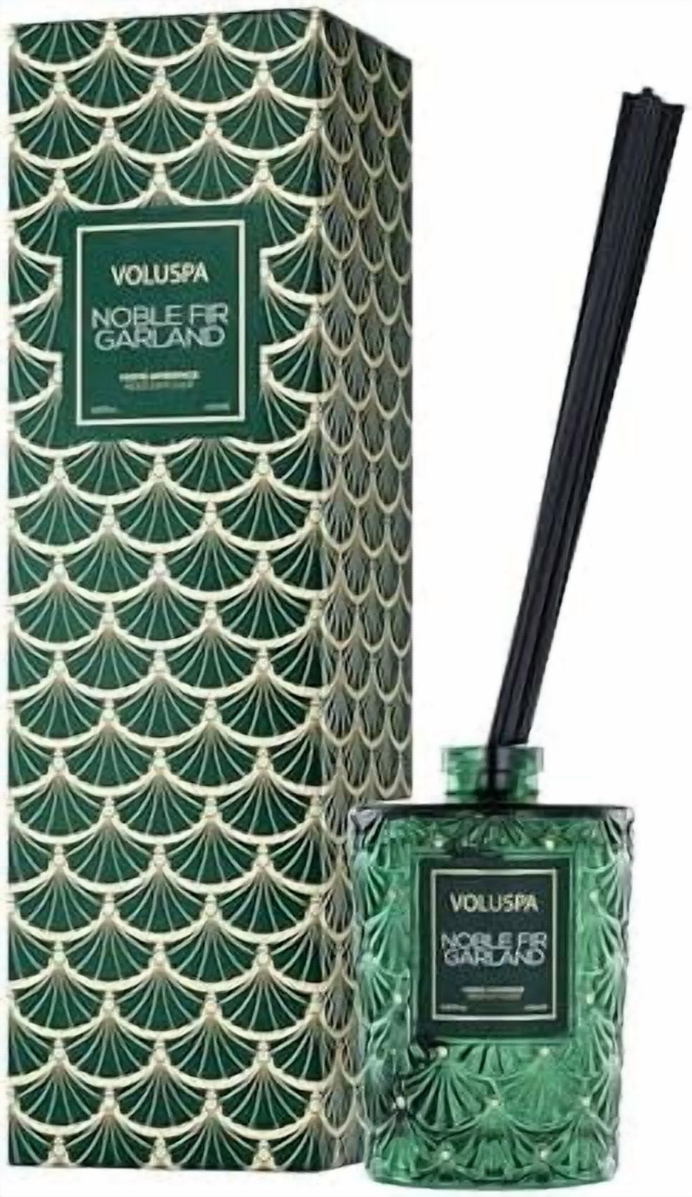 Noble Fir Garland Reed Diffuser, 6.8oz, Christmas Scented Diffuser for ...