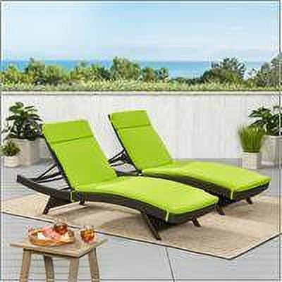 Noble House 80” x 26.5” Green Outdoor Seating Cushions, Waterproof ...