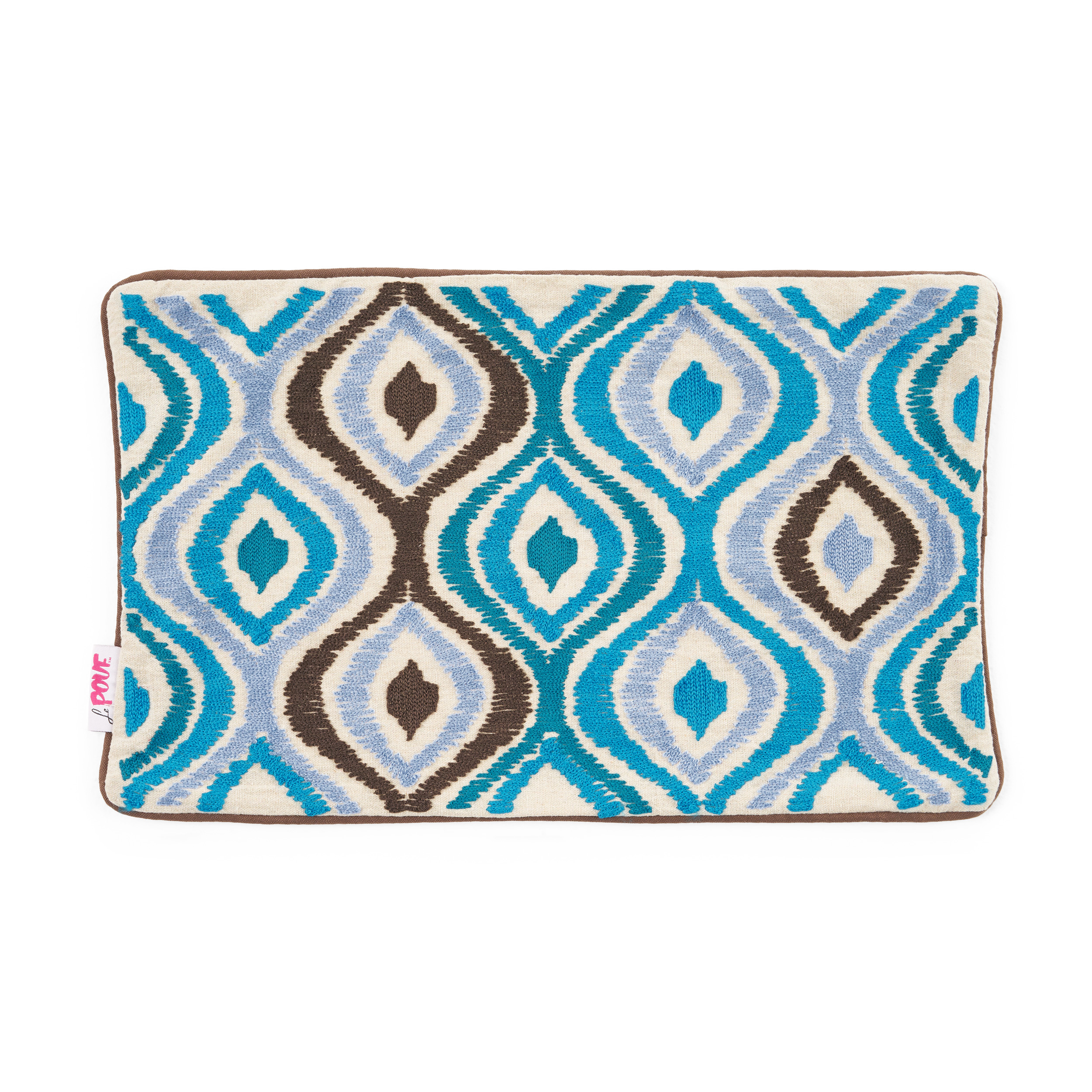 Noble House Alfrey Modern Fabric Throw Pillow Cover in Teal and Black ...