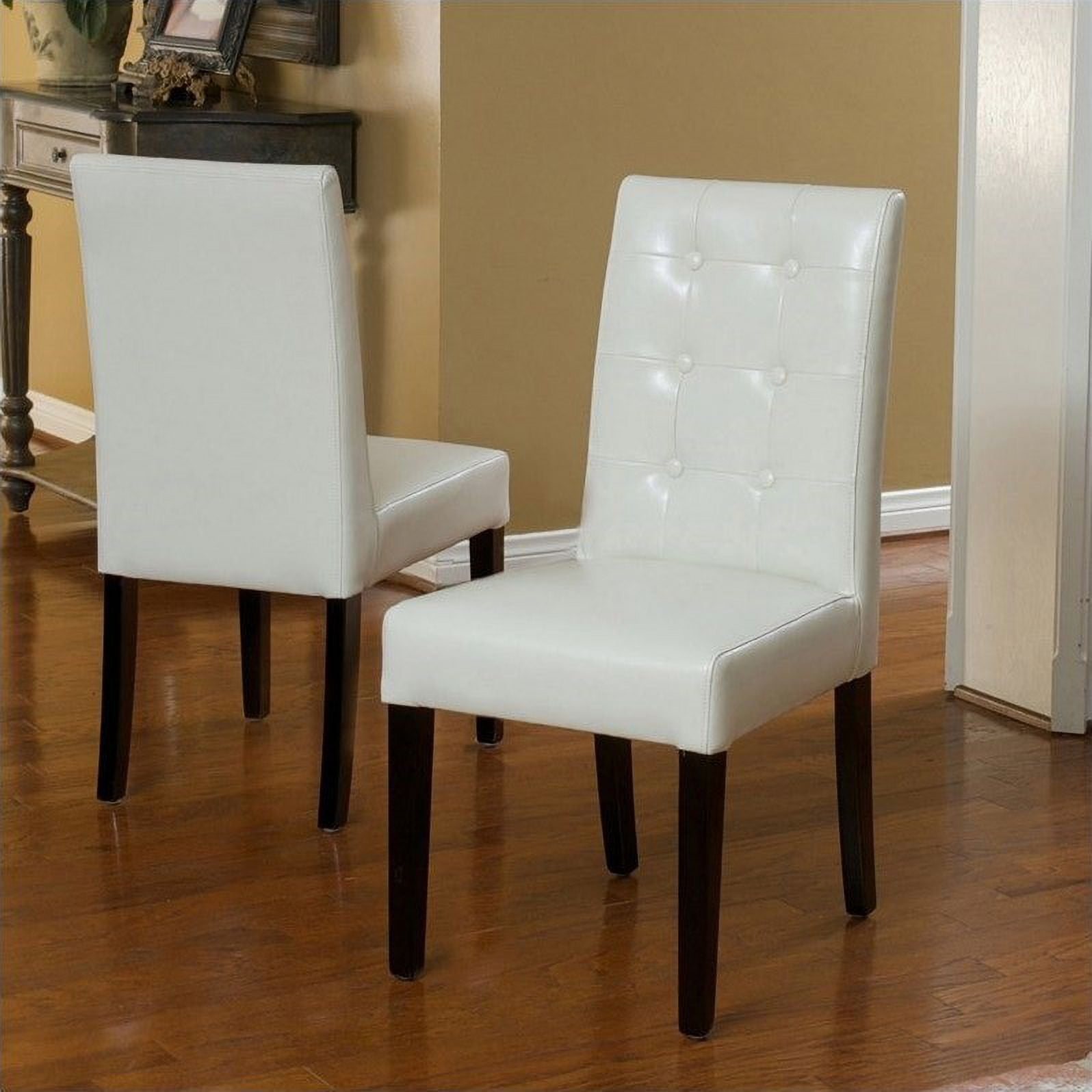 Noble House Bakers Dining Chairs in Ivory (Set of 2) - Walmart.com