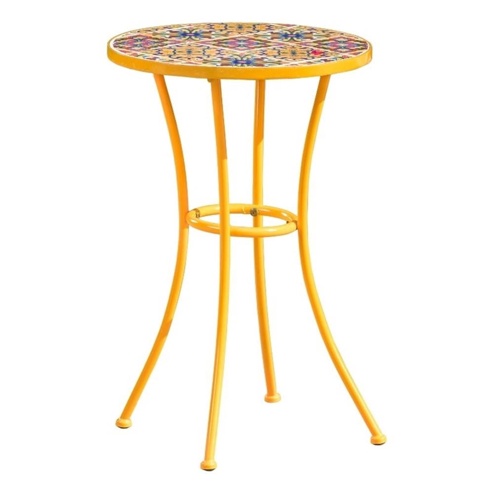 Noble House Barnsfield Outdoor Ceramic Tile Side Table - Walmart.com