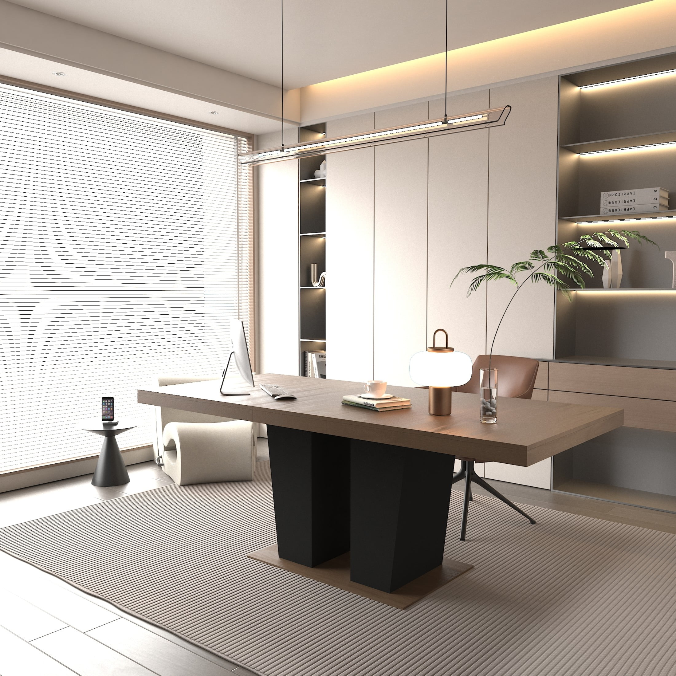 Noble House Brivaro 78.74" Extendable Dining Table, Large Wooden Dual ...