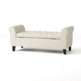 Free Shipping Noble House Clayton Contemporary Rolled Arm Velvet