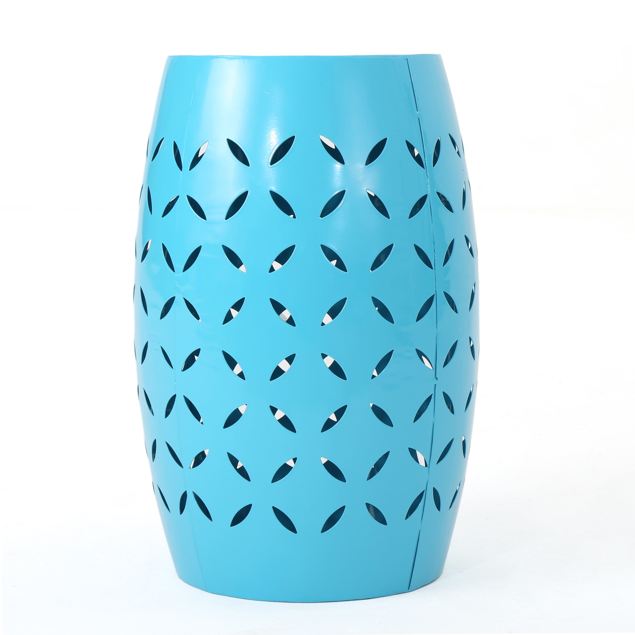 Noble House Colten Iron Accent Table, Blue - Walmart.com