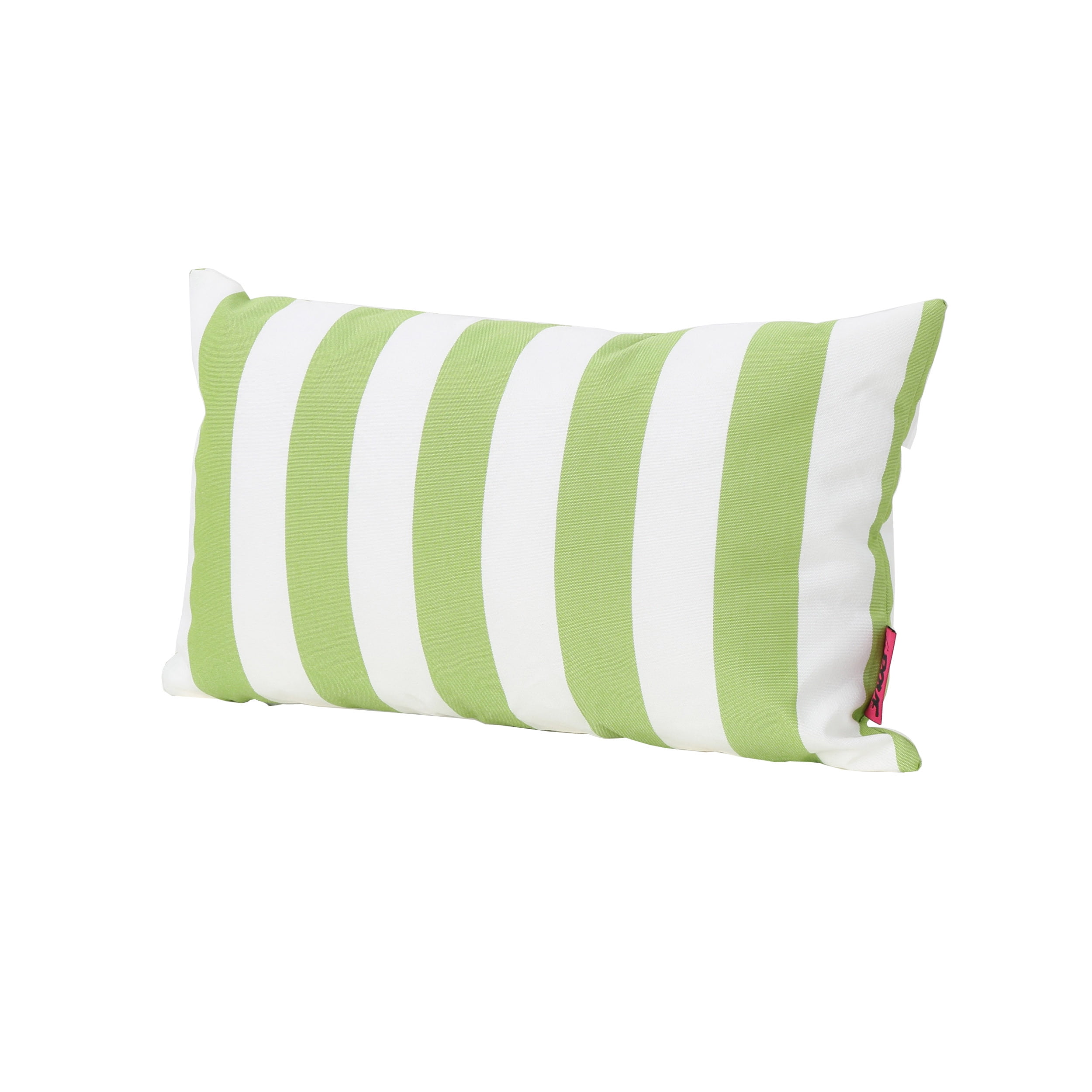 Noble House Coronado 18.5x11.5" Outdoor Fabric Throw Pillow in Green ...