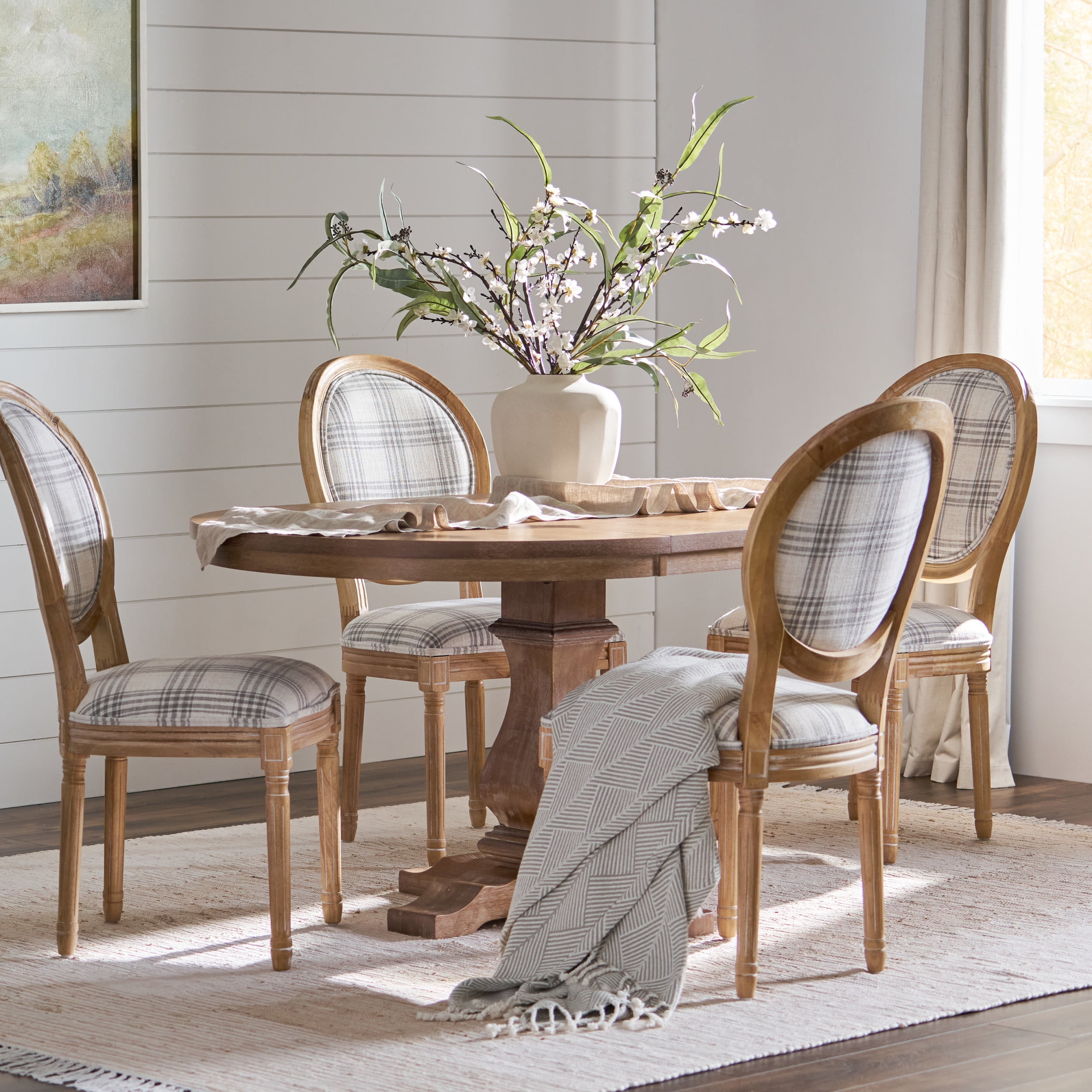 Noble House Dason 5 Piece Dining Set - Expandable Tabletop - Walmart.com