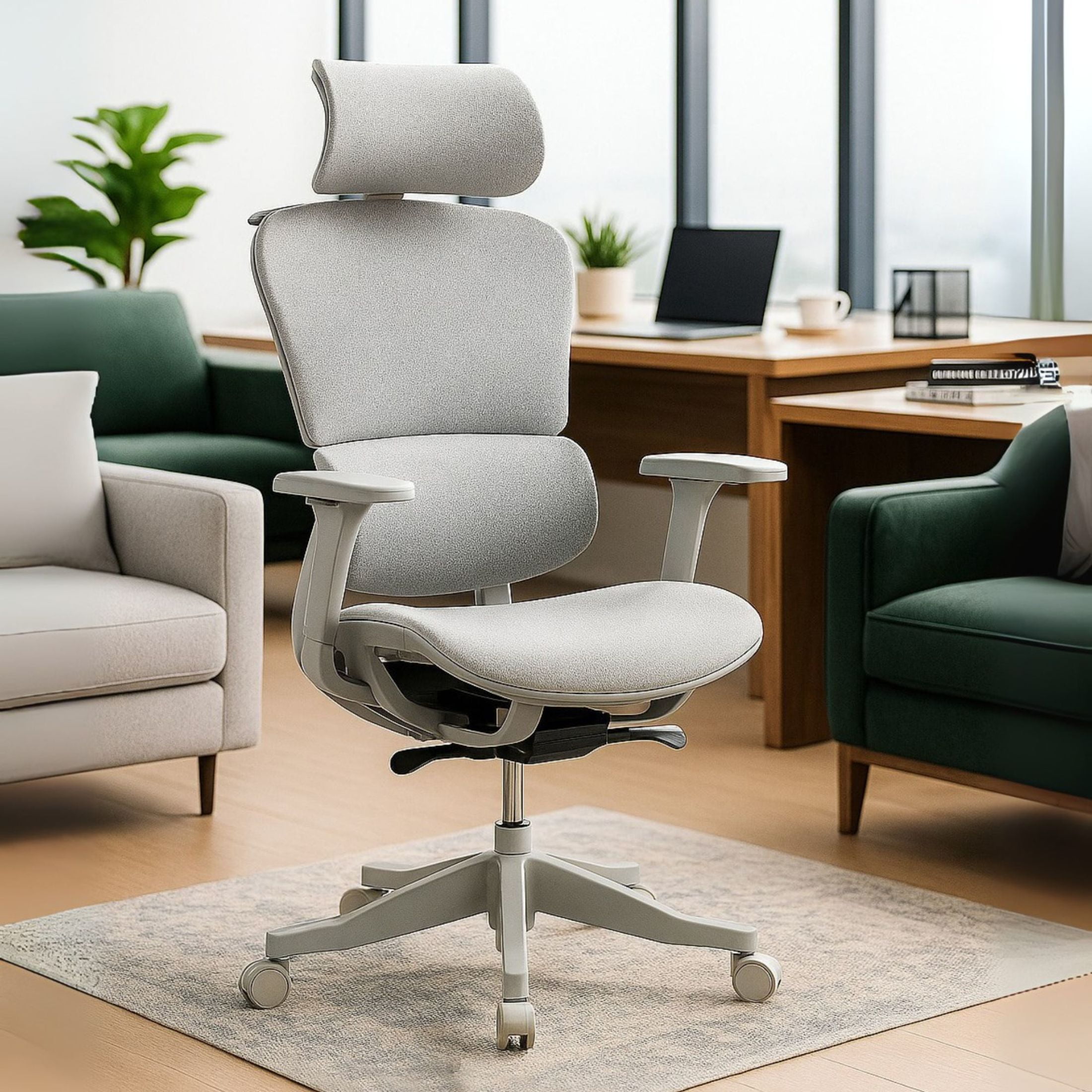 Noble House Elton 43" High Back Mesh Office Chair, Ergonomic Reclining ...