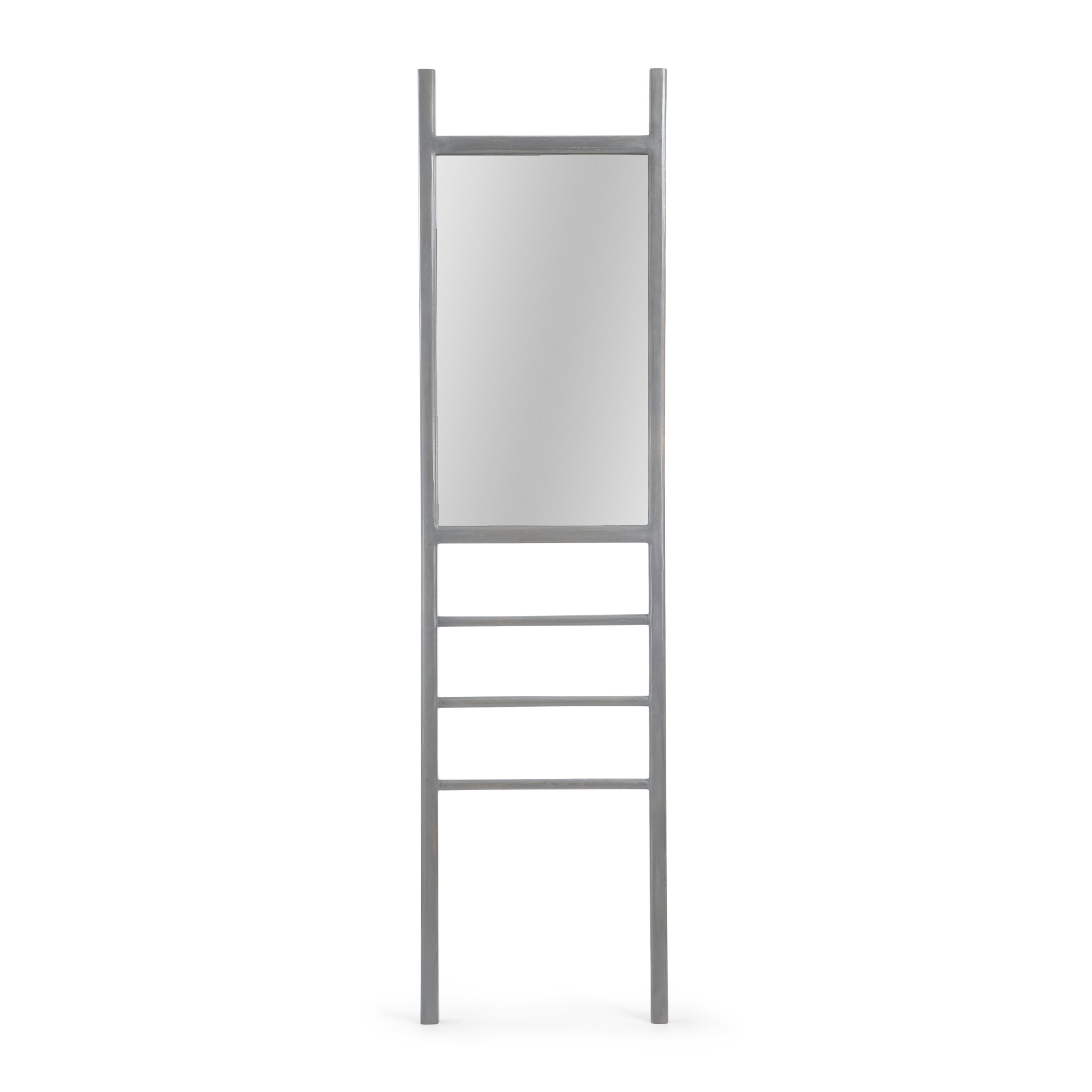 Noble House Gardner Modern Ladder Mirror in Gray - Walmart.com