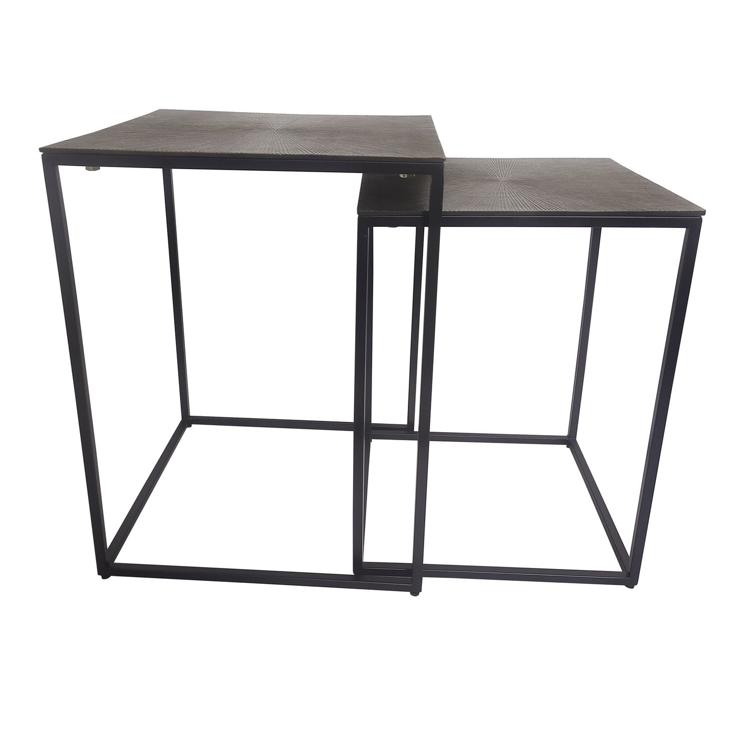 Noble House Garnet Metal Nesting Table - Square - Walmart.com