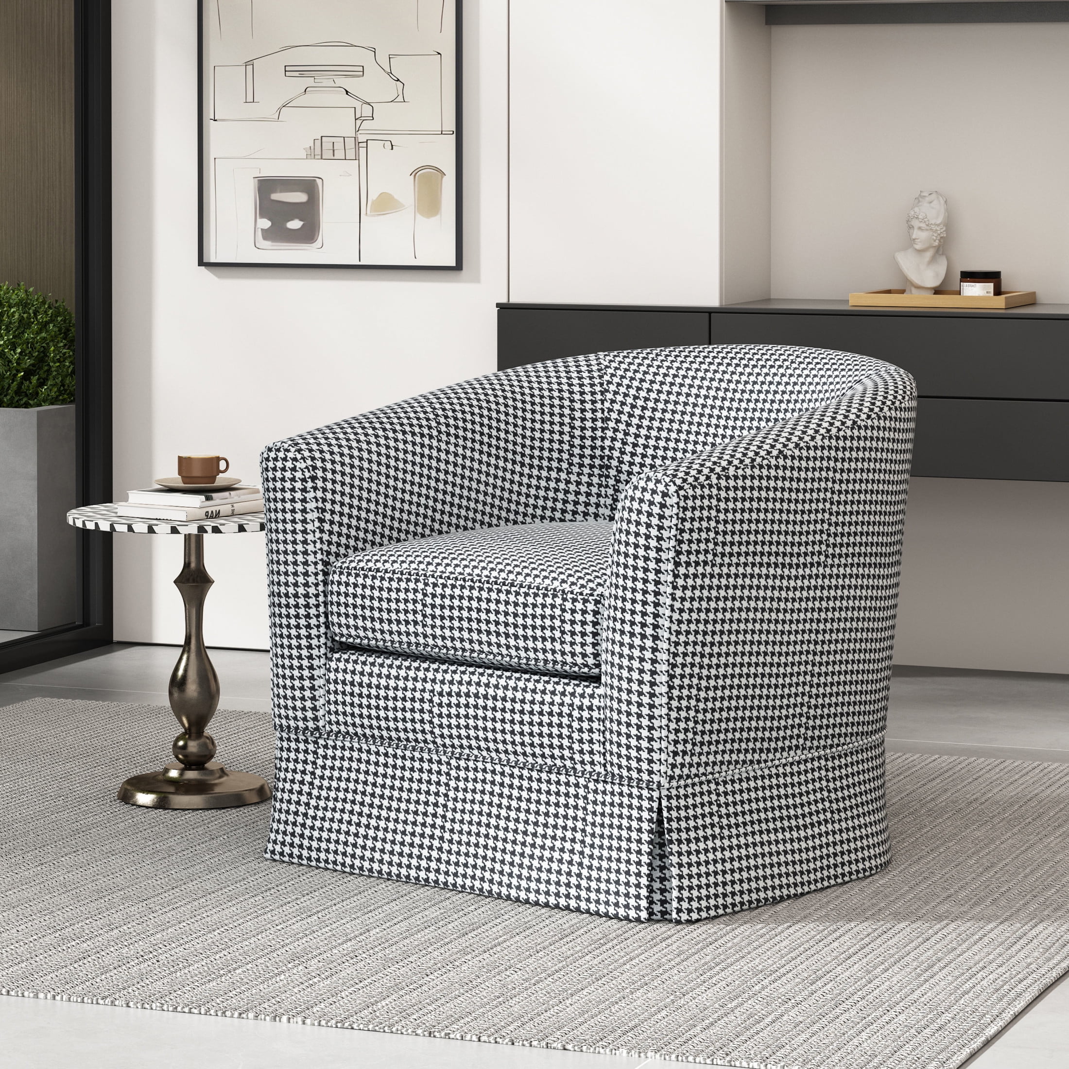 Christopher Knight Home Modern 360° Swivel Accent Chair with Rotation ...