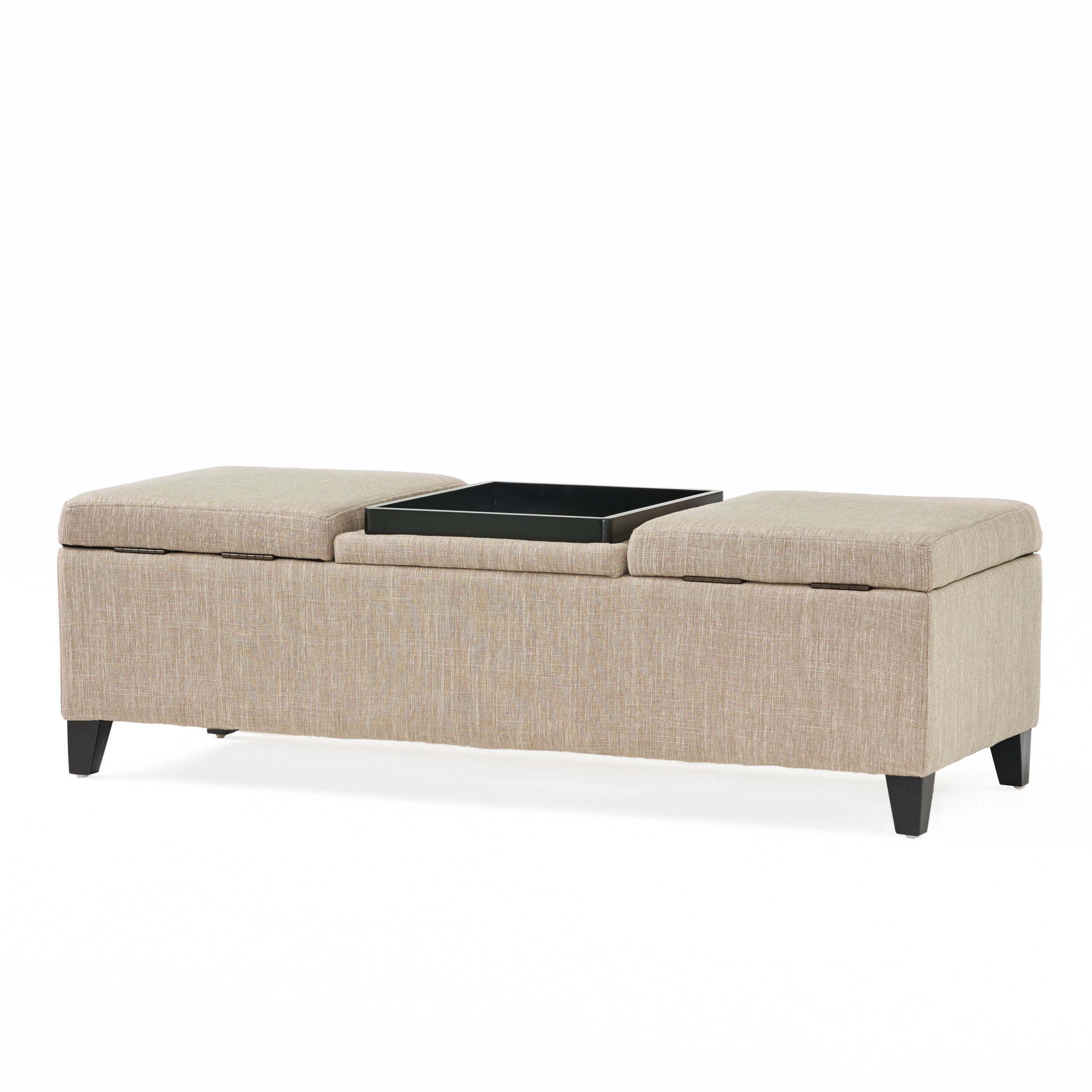 Noble House Hannah Fabric Storage Ottoman - Walmart.com