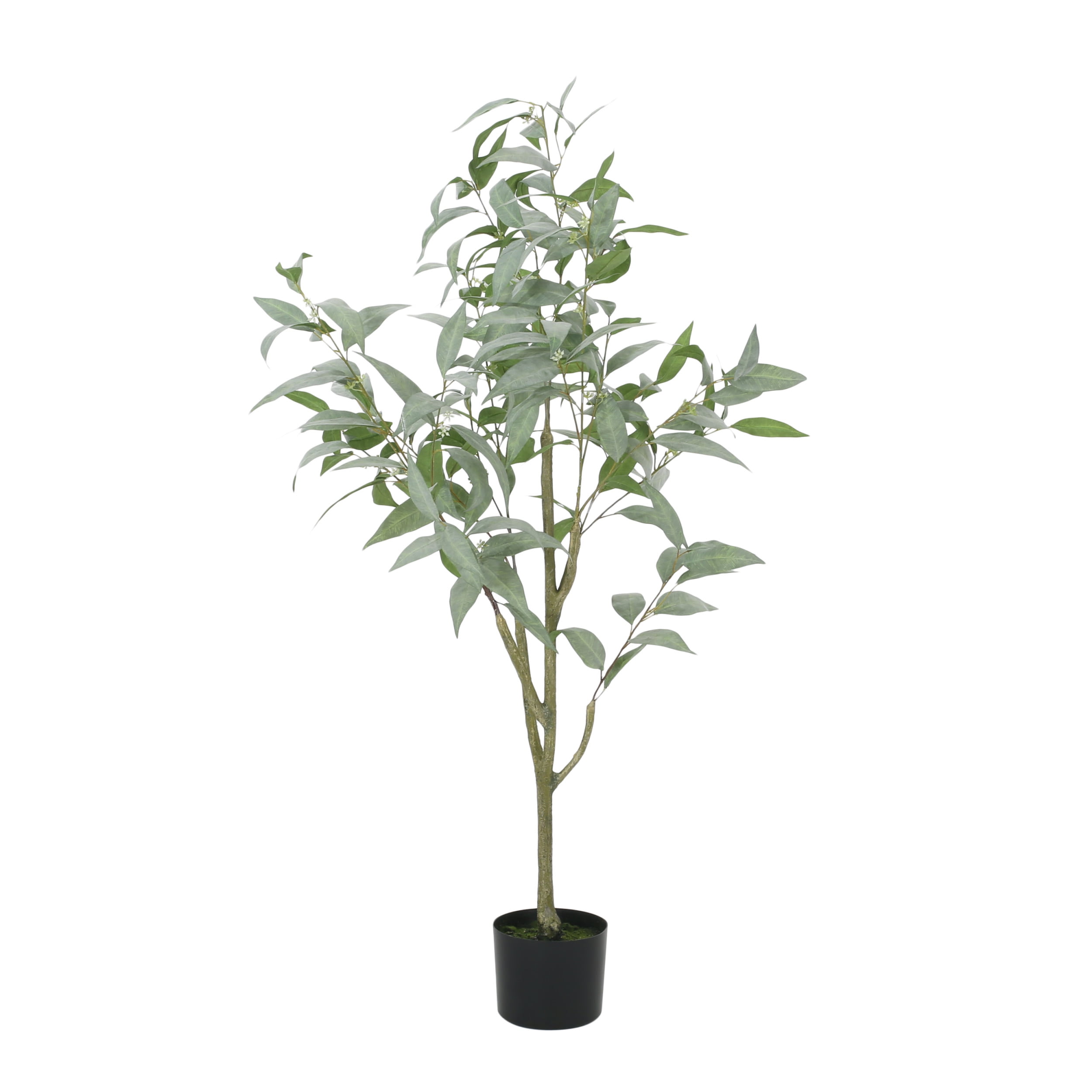 Noble House 4' Artificial Eucalyptus Tree, Green - Decorative Faux ...