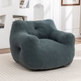 Noble House Nexo Plush Stuffed Memory Foam Bean Bag Sofa, Large Comfy ...