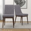 Noble House Modern Upholstered Dining Chairs, Faux Leather Padded Seat ...