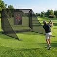 Noble House Outdoor 10x7 FT Golf Practice Net with Auto Ball Return and ...