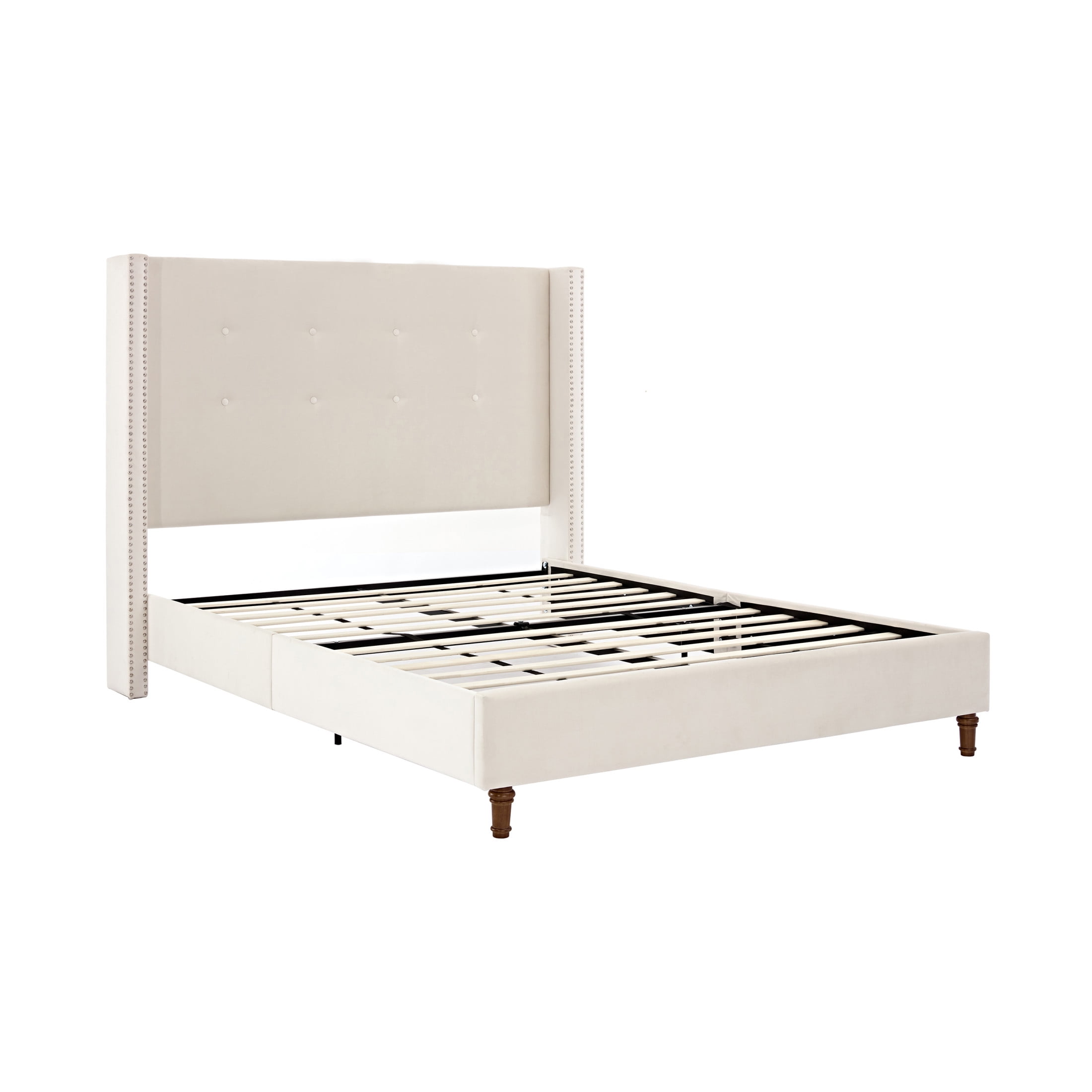 Noble House Peyton Indoor Button Diamond Tufted Velvet Upholstery Queen ...