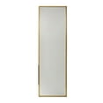 Noble House Pinefield Modern Rectangular Standing Mirror in Gold ...
