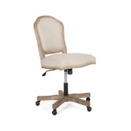 Noble House Isabella Tufted Home Office Chair with Swivel Base ...