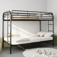 Noble House Twin Over Twin Metal Bunk Bed, Dual Ladders & Full-Length ...