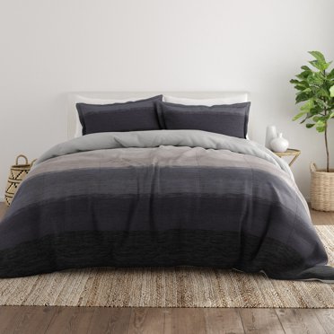 Mainstays 5-Piece Tan Striped Comforter Set, King - Walmart.com