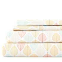 Noble Linens 4 Piece Pattern Microfiber Bed Sheets Set, Floral Bouquet ...