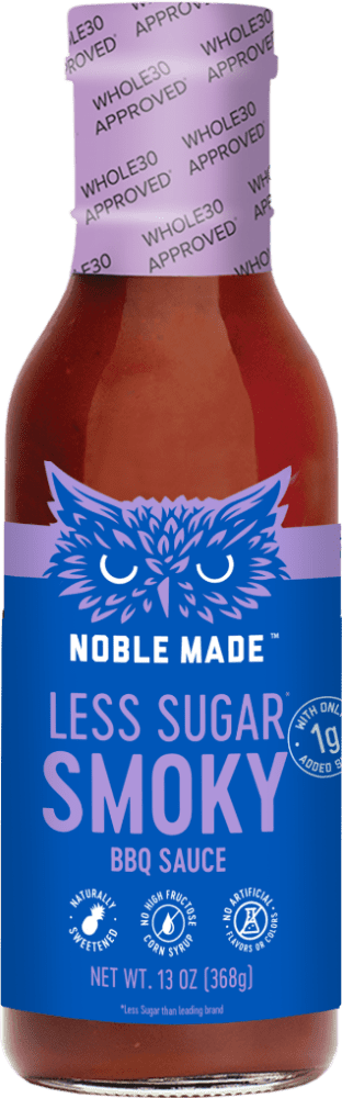 Noble Made™ Less Sugar Smoky BBQ Sauce - Walmart.com