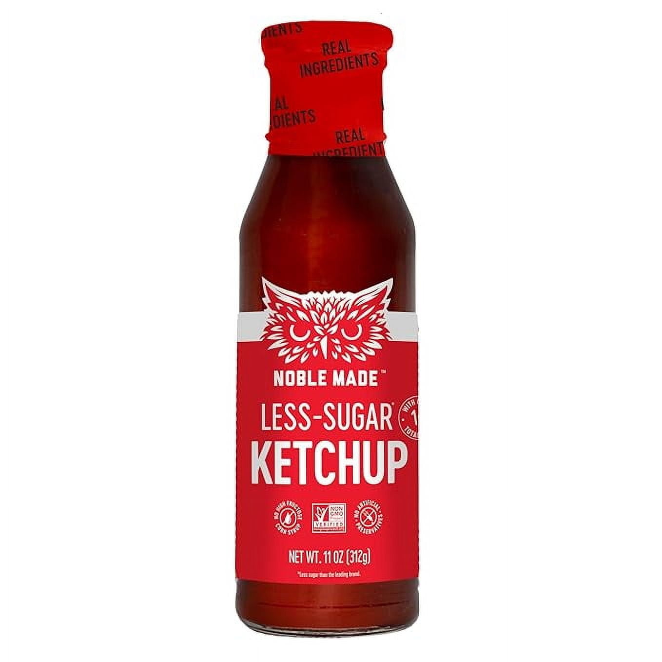 Noble Made Less-Sugar Tomato Ketchup, Keto, Gluten Free, Low Carb, Low ...