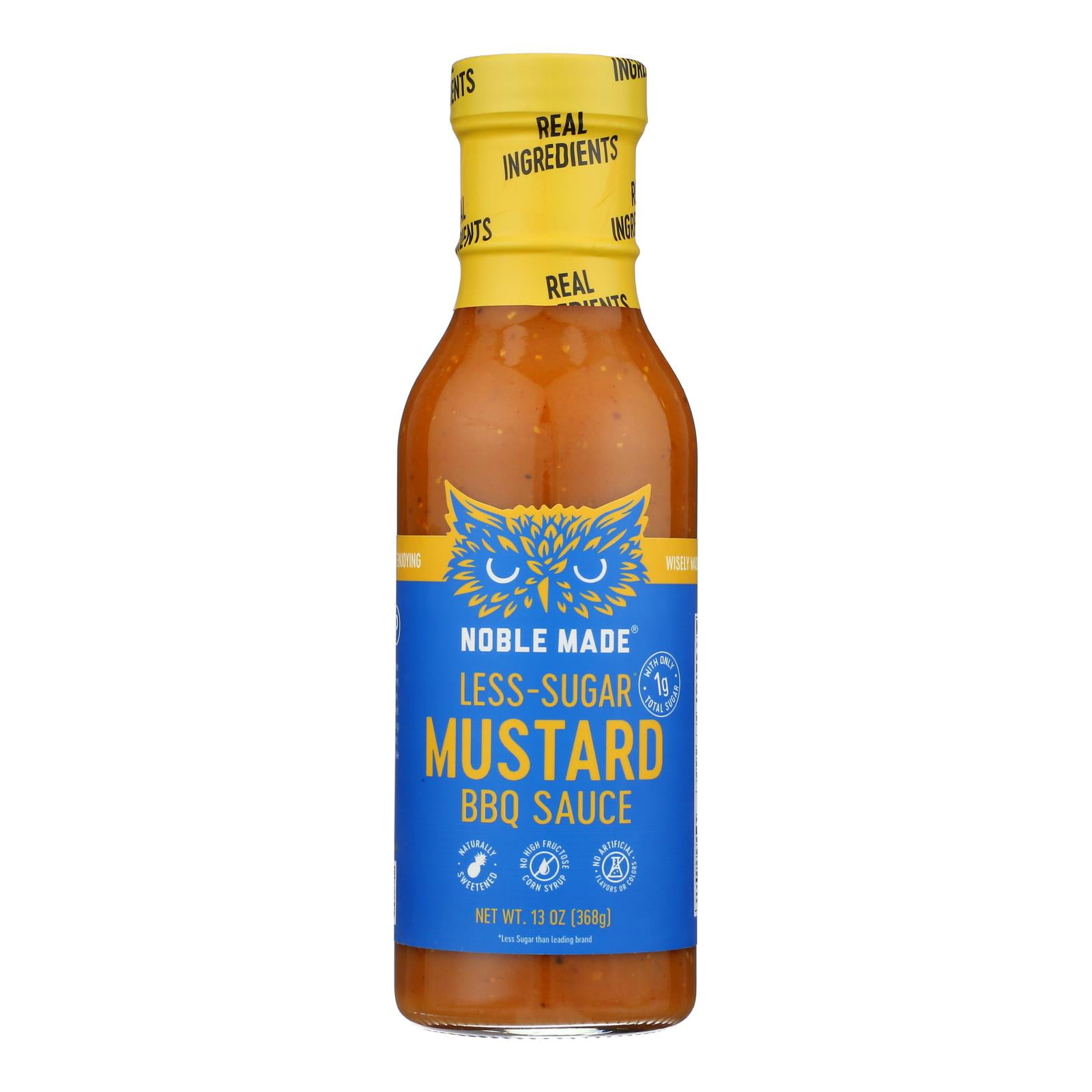 Noble Made - Sauce Barbecue Mustard Low-sugar - Case of 6-13 Ounce ...