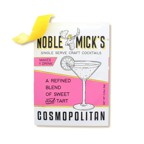 Noble Mick's Cosmopolitan Cocktail Mix Packets, Single Serving ...